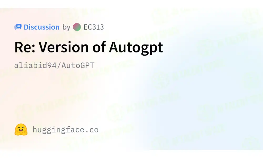 AutoGPT (Hugging Face): Try Top AI Tools | AI Talent Space