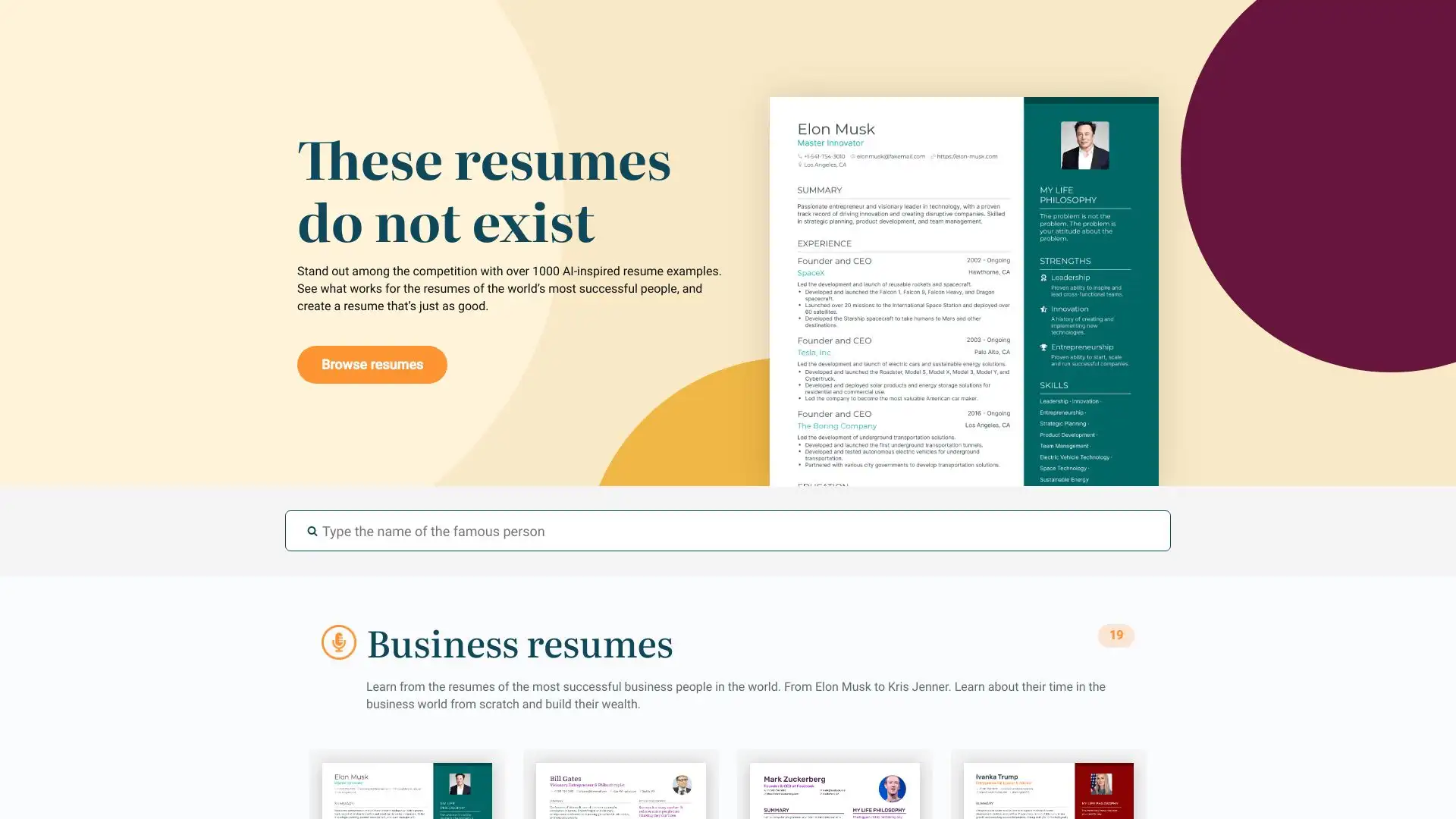 This Resume Does Not Exist: Try Top AI Tools | AI Talent Space