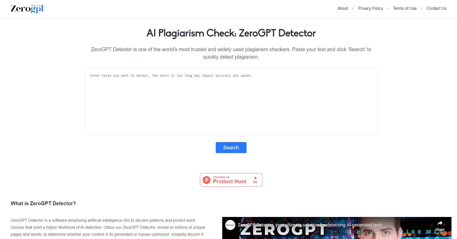 ZeroGPT Detector: Try Top AI Tools | AI Talent Space