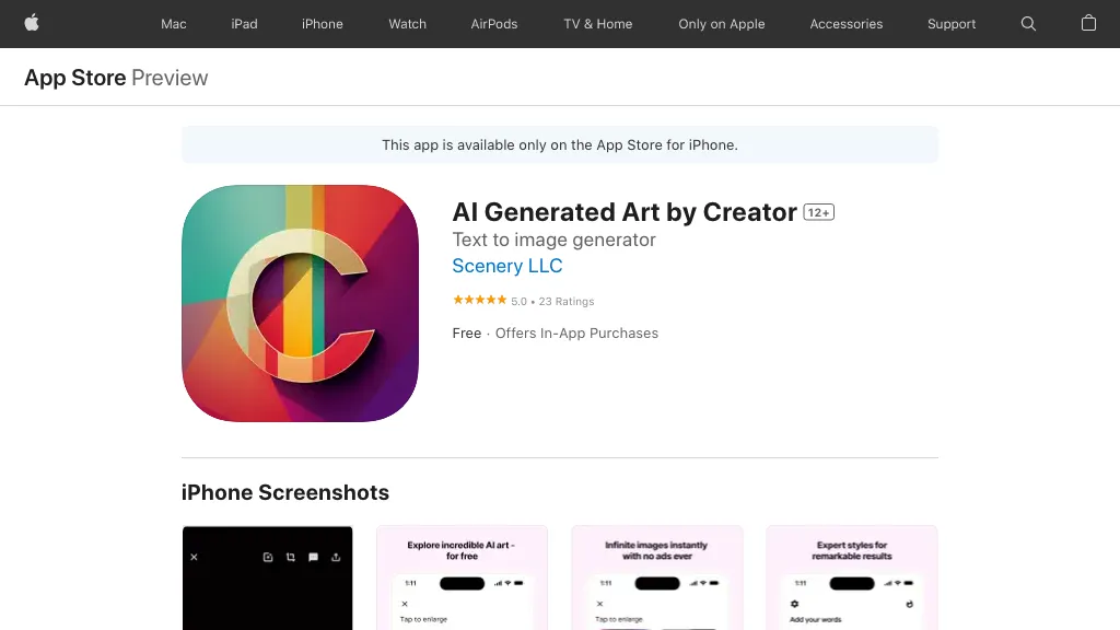 ‎Creator: AI Generated Art: Try Top AI Tools | AI Talent Space