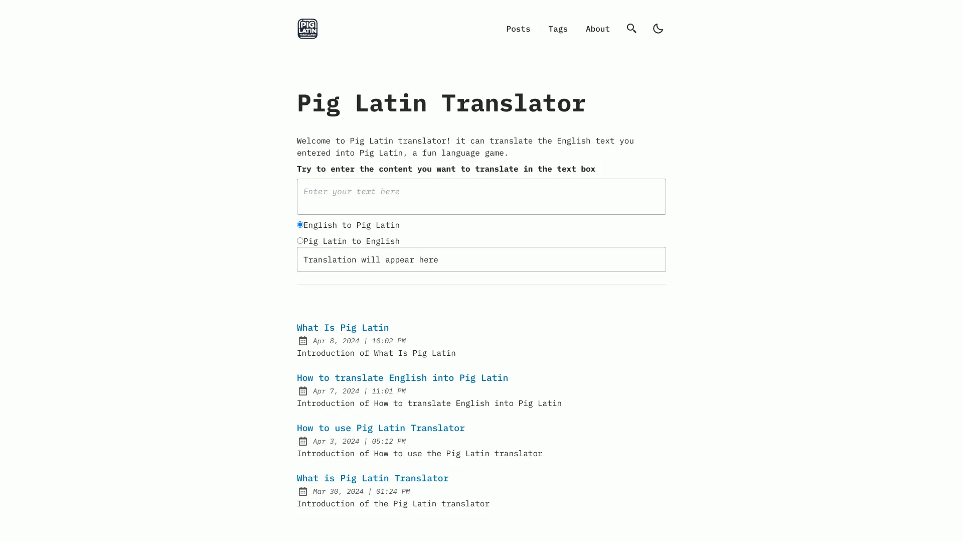 Pig Latin Translator: Try Top AI Tools | AI Talent Space