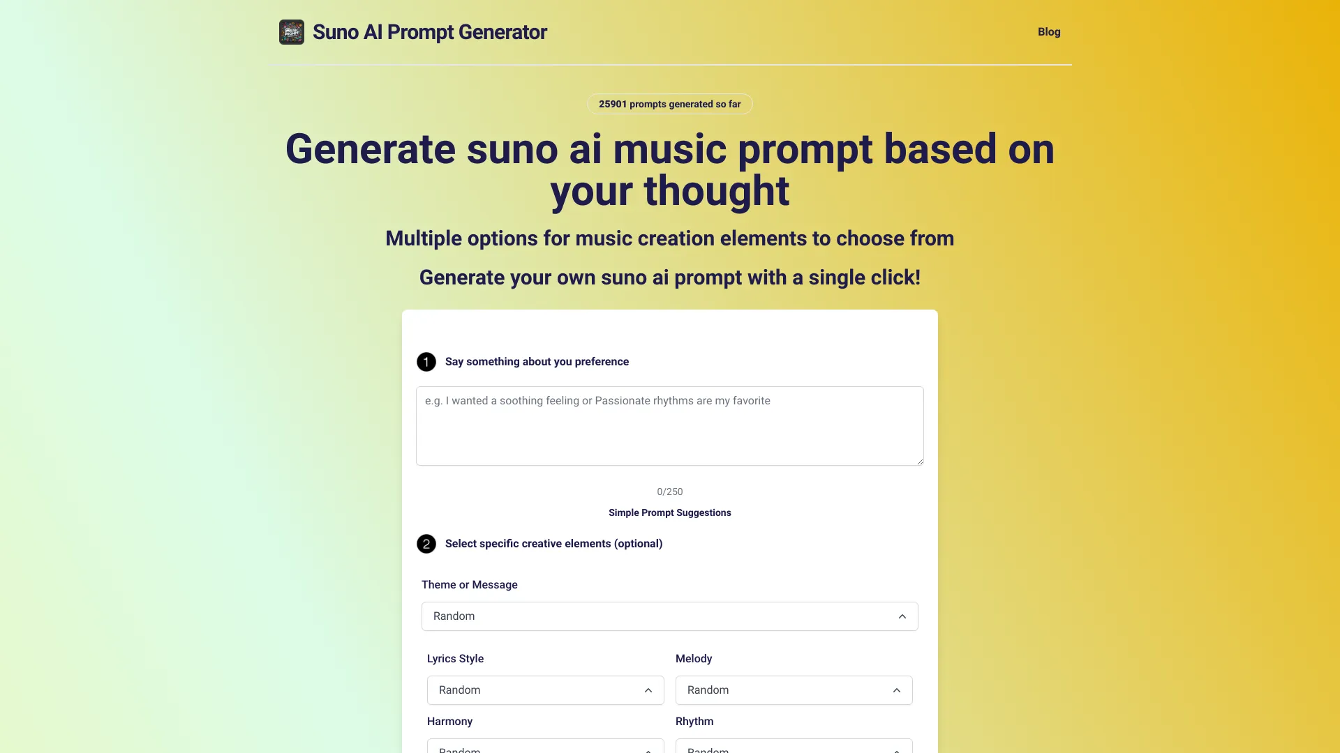Suno AI Music Prompt Generator: Try Top AI Tools | AI Talent Space