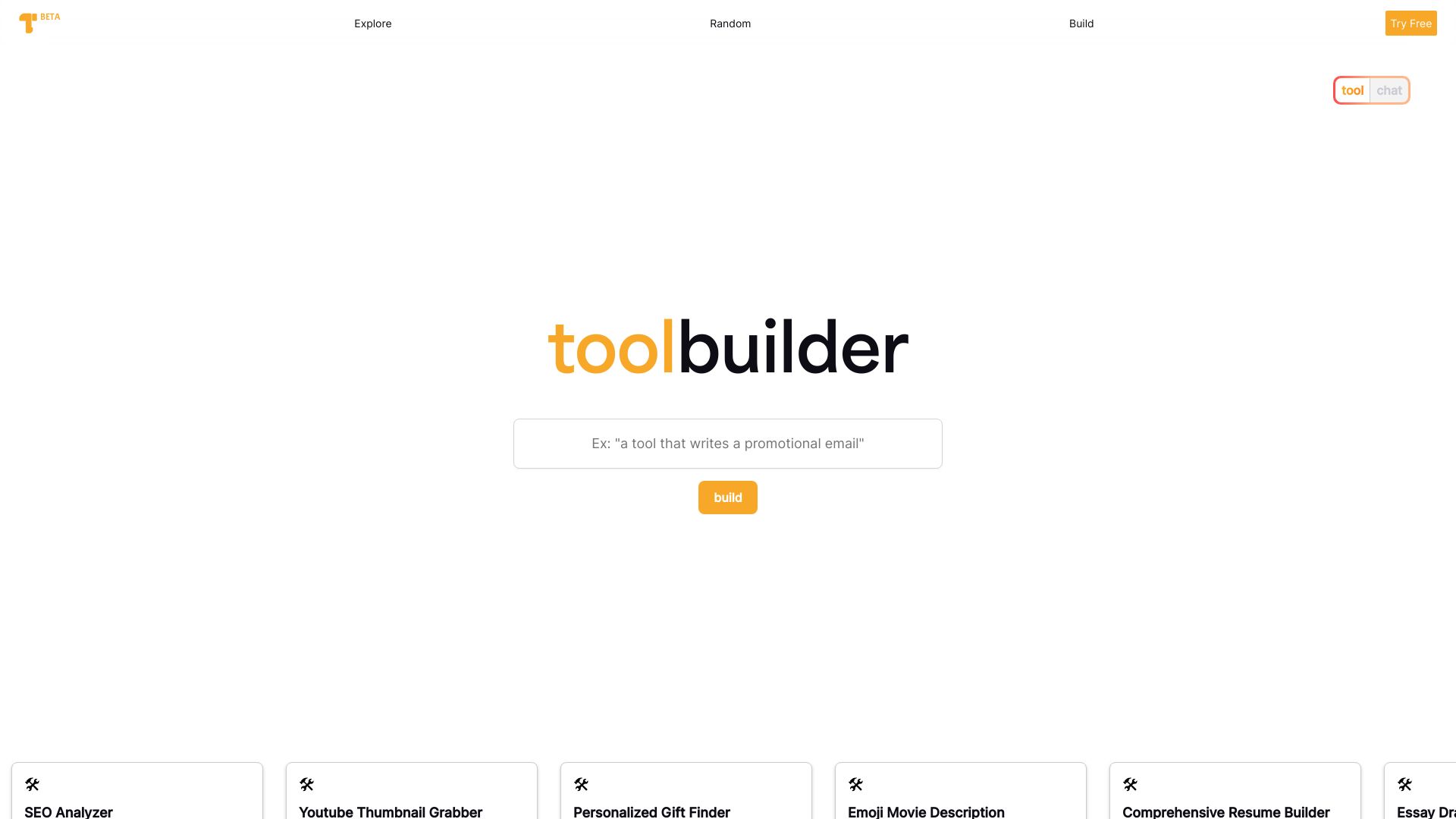 Toolbuilder: Try Top AI Tools | AI Talent Space
