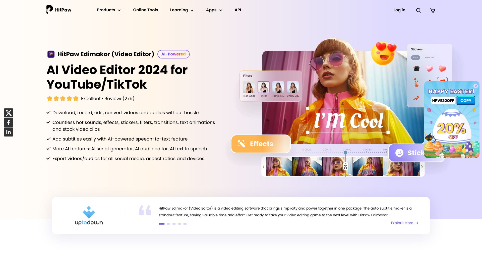 HitPaw Edimakor: Try Top AI Tools | AI Talent Space